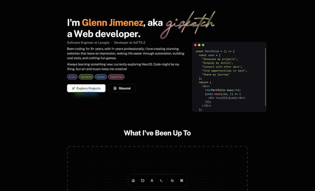 Glenn Jimenez | Full-Stack Developer (gisketch)